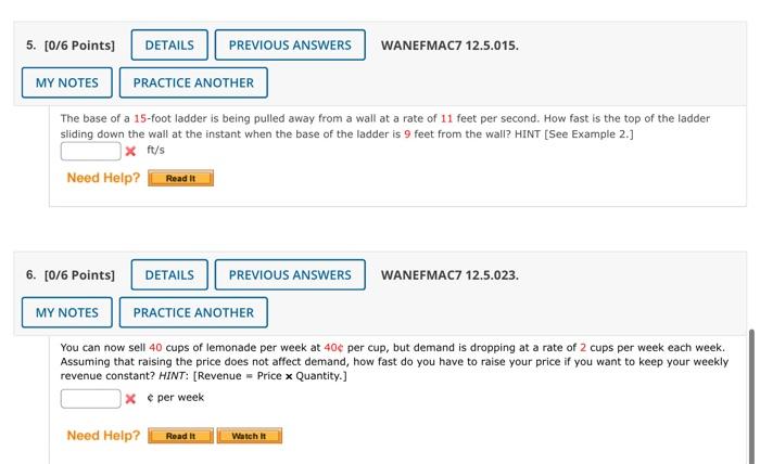 Solved The base of a 15 -foot ladder is being pulled away | Chegg.com