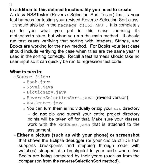Solved CS 152 Homework 3 Bookstore Specification: For this | Chegg.com
