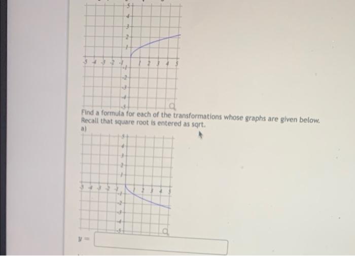Solved $ 4 3 Find a formula for each of the transformations | Chegg.com