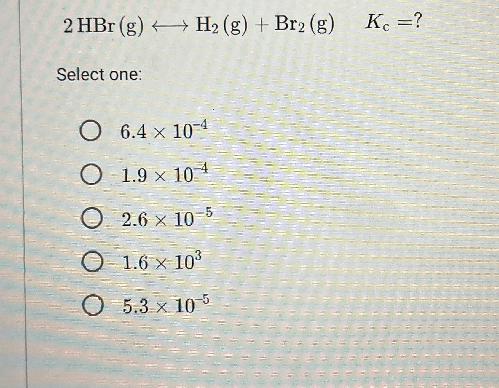 Solved What is the equilbrium constant | Chegg.com