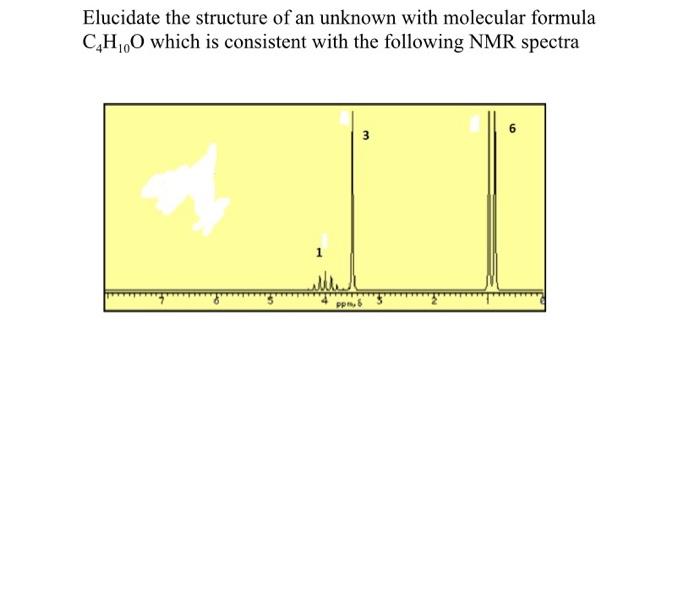 Solved Elucidate the structure of an unknown with molecular | Chegg.com