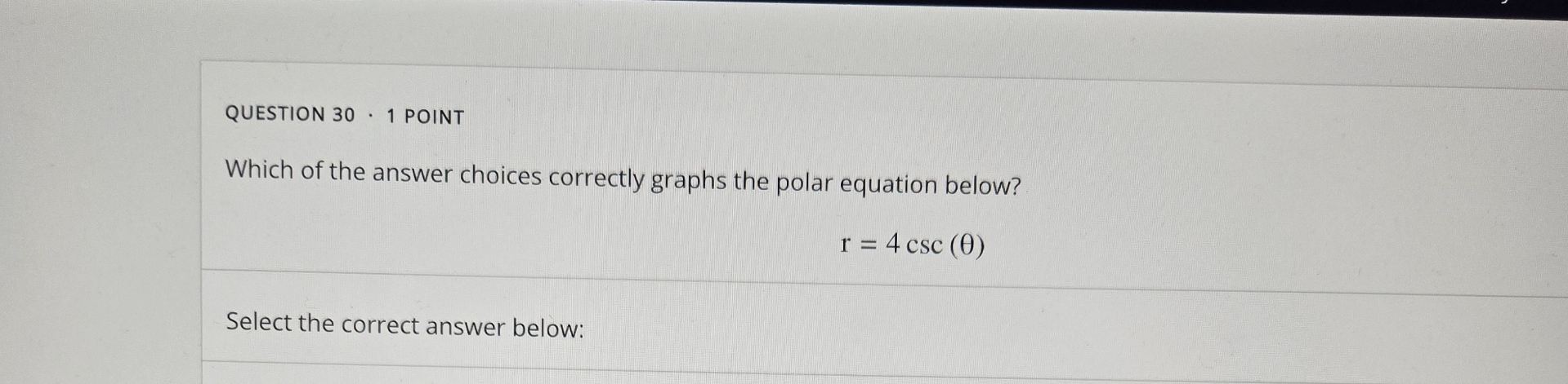 Solved Which of the answer choices correctly graphs the | Chegg.com
