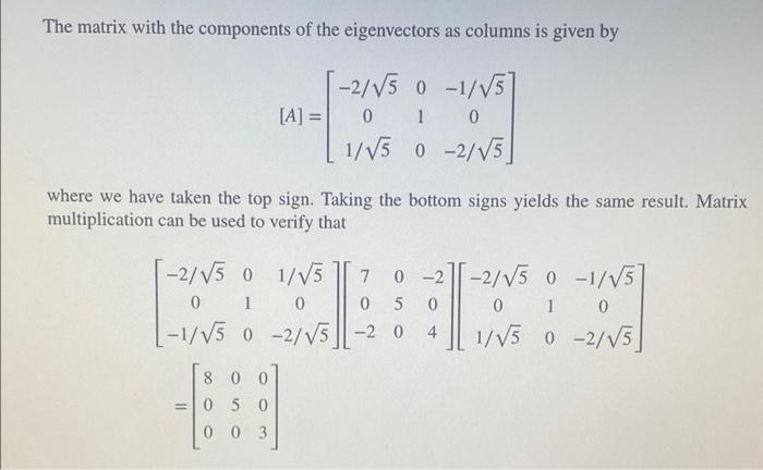 Solved 7.1 Example Determine the principal values and | Chegg.com
