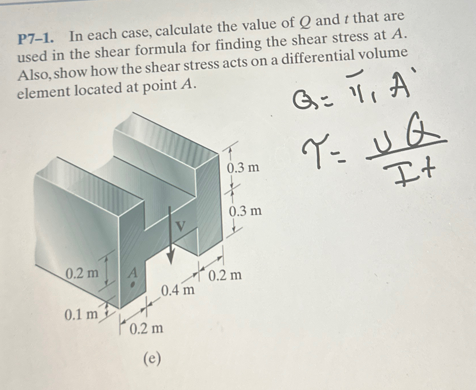 Solved P7-1. ﻿In each case, calculate the value of Q ﻿and t | Chegg.com