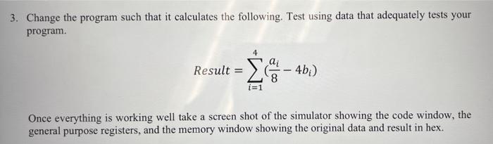 modify the file in ARMSim to display this operation. | Chegg.com