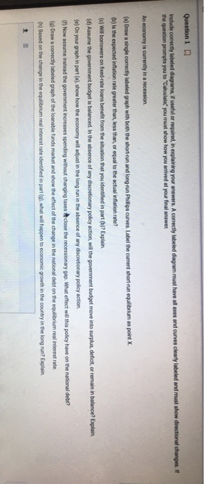 Solved Question 1 Include correctly labeled diagrams, if | Chegg.com