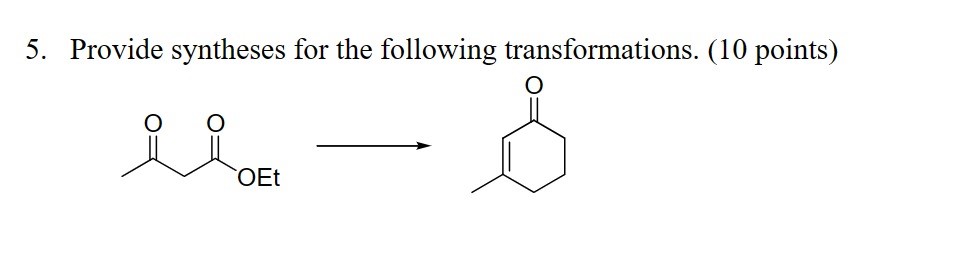 Solved Provide syntheses for the following transformations. | Chegg.com