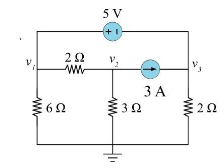Solved Find v1, v2, and v3 using nodal analysis. | Chegg.com