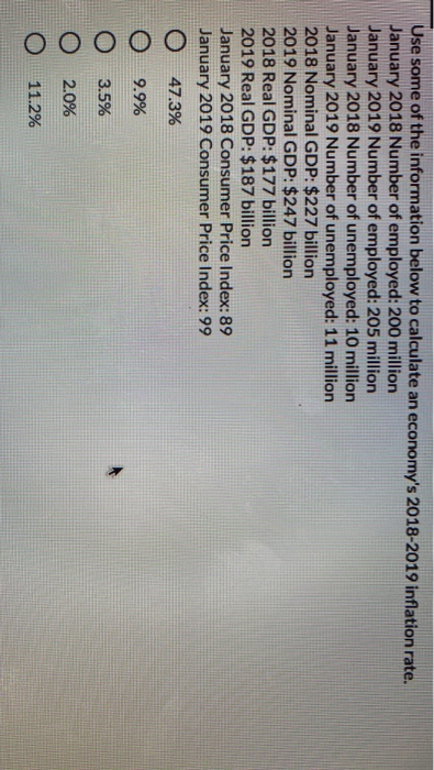 Solved Use some of the information below to calculate an | Chegg.com