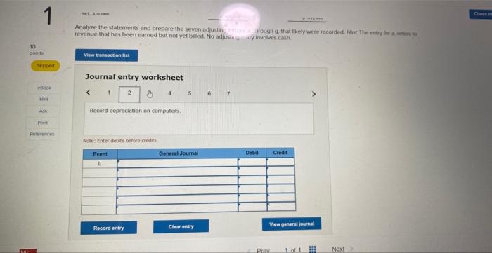Solved Exercise 3-15 (Algo) Analyzing and preparing | Chegg.com