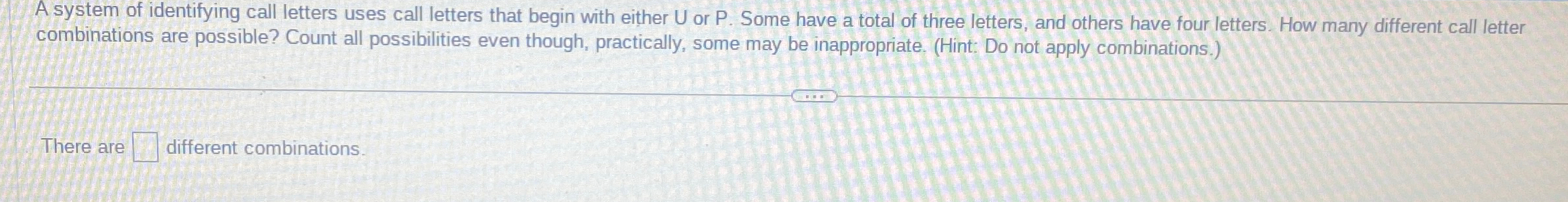 Solved A system of identifying call letters uses call | Chegg.com