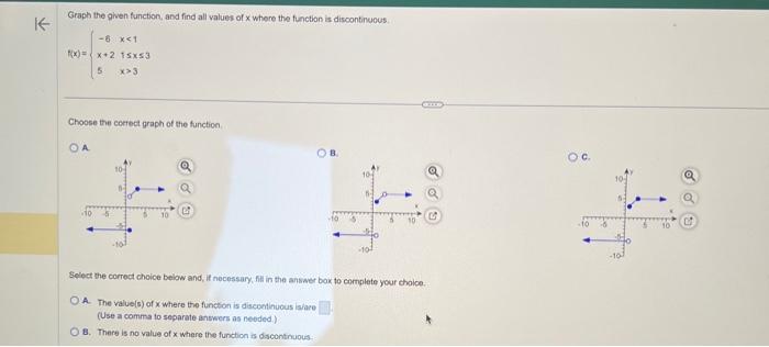 Solved Graph the given function, and find all values of x | Chegg.com