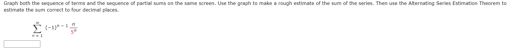 Solved Graph both the sequence of terms and the sequence of | Chegg.com