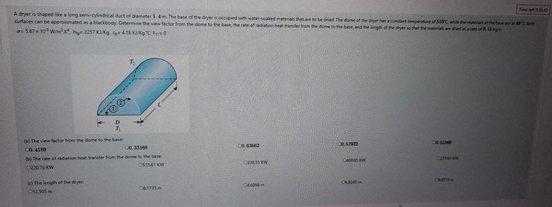 Solved Time left Two long parallel 22-cm-diameter cylinders | Chegg.com