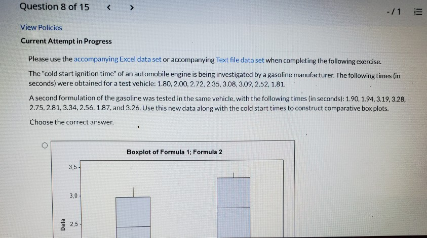 Solved Question 8 of 15 -11 III View Policies Current | Chegg.com