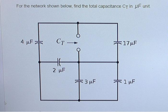 Solved For the network shown below, find the total | Chegg.com