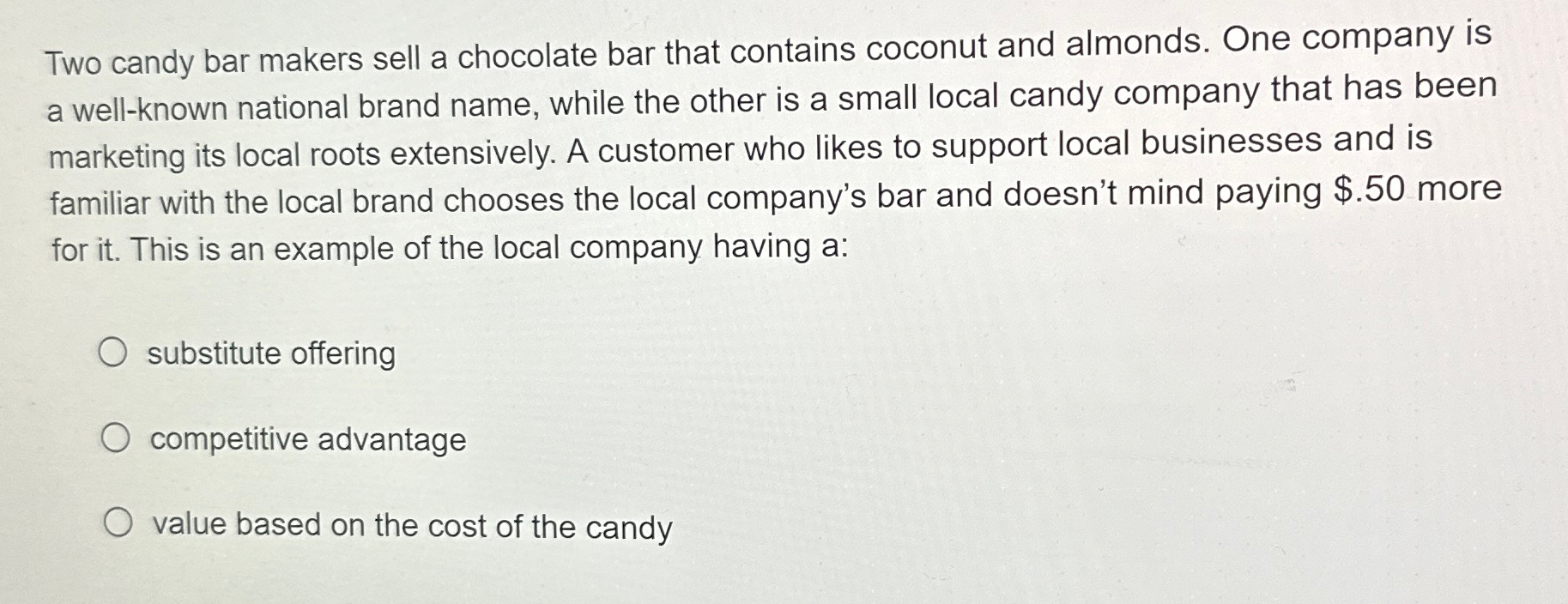 Solved Two candy bar makers sell a chocolate bar that | Chegg.com