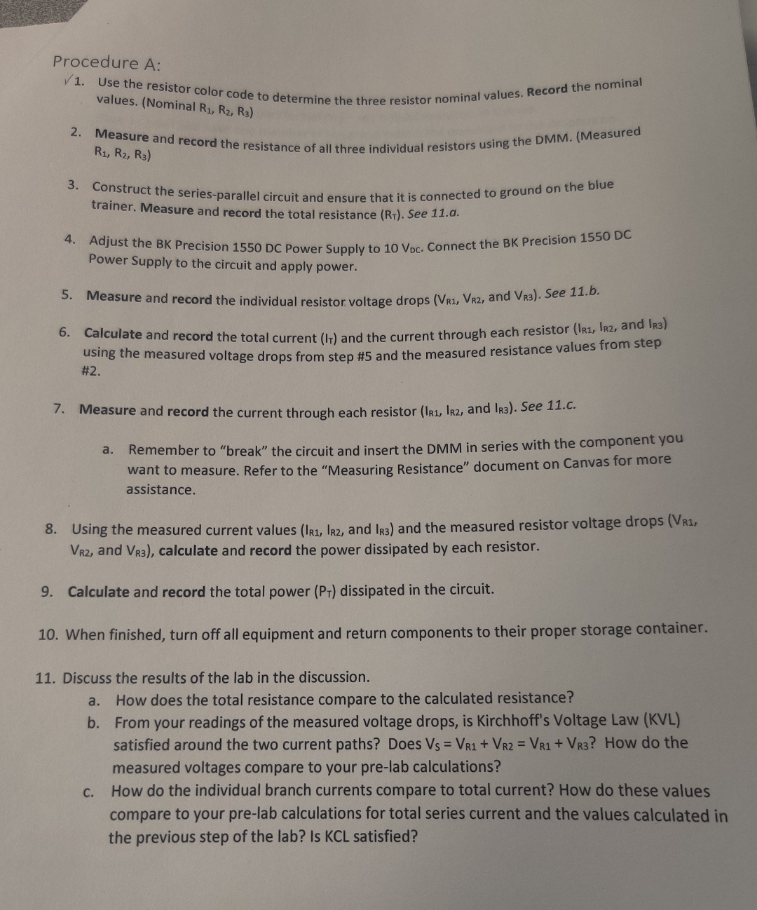 Solved TECH 1811 ﻿Electronic Circuit TechnologyLaboratory | Chegg.com