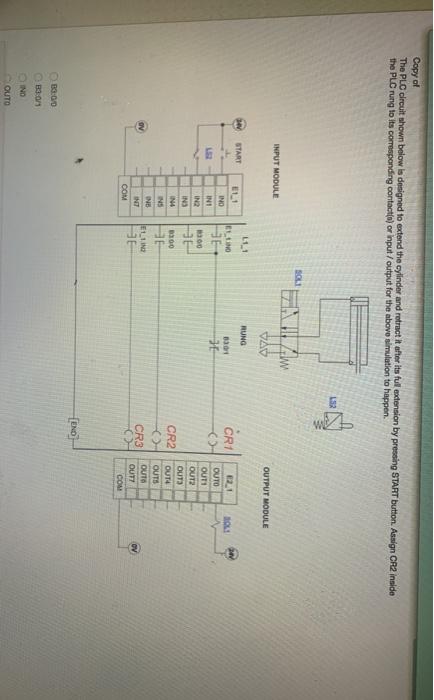 Solved The PLC circuit shown below is designed to extend the | Chegg.com
