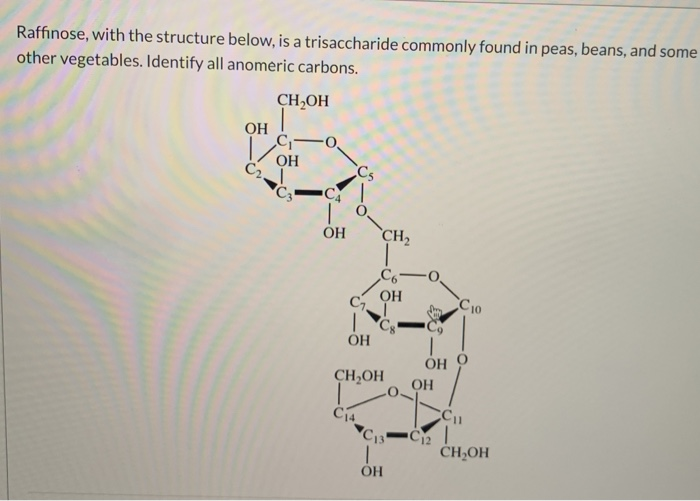 Solved Raffinose, with the structure below, is a | Chegg.com