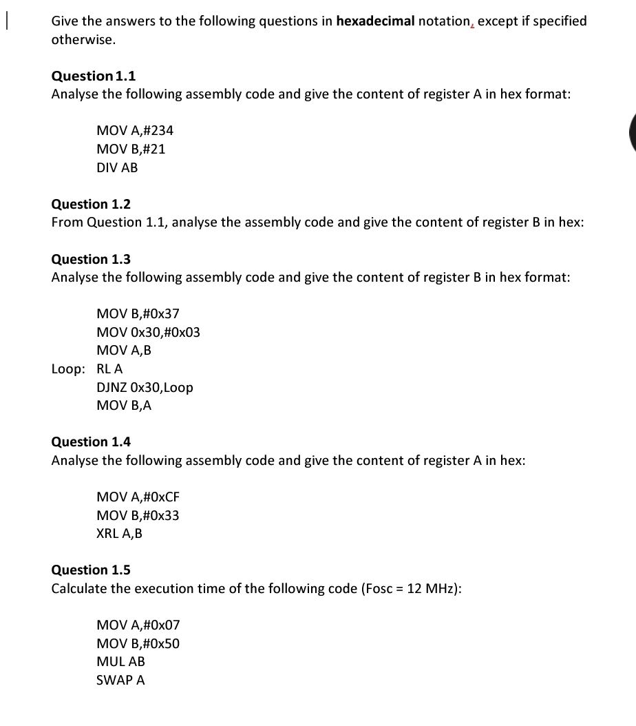 Solved Give the answers to the following questions in | Chegg.com