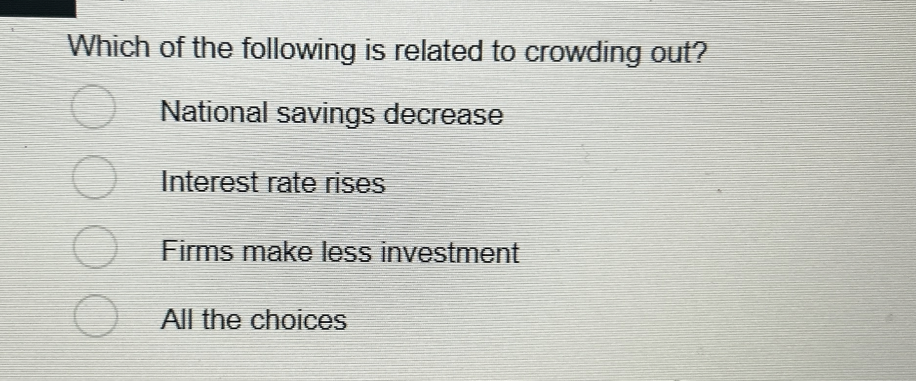 Solved Which of the following is related to crowding | Chegg.com