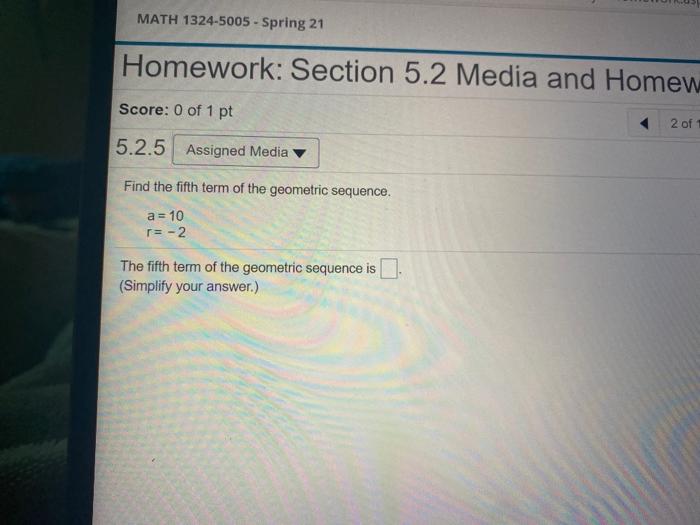 Solved homeworkid=5 MATH 1324-5005 - Spring 21 Homework: | Chegg.com