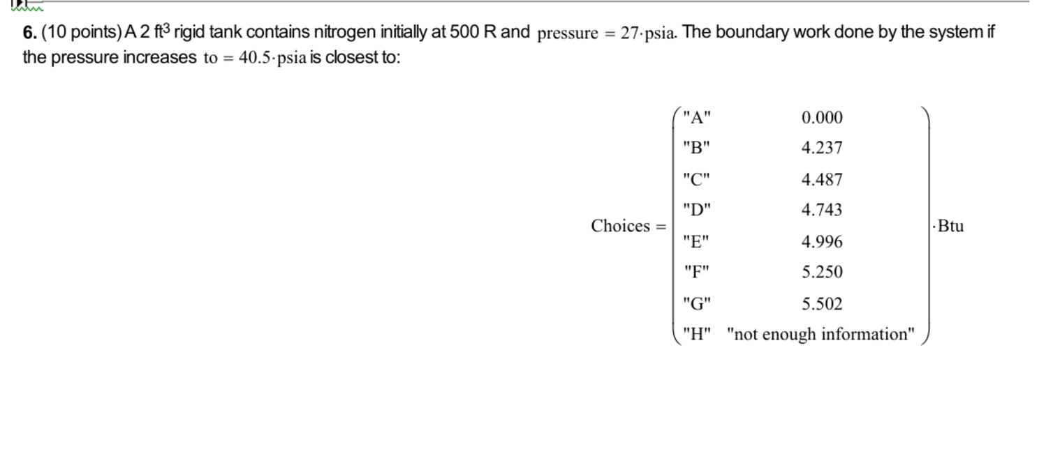 Solved (10 ﻿points) A 2ff3 ﻿rigid tank contains nitrogen | Chegg.com