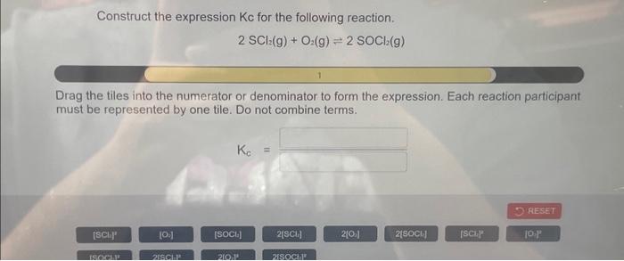 Solved Construct the expression Kc for the following | Chegg.com