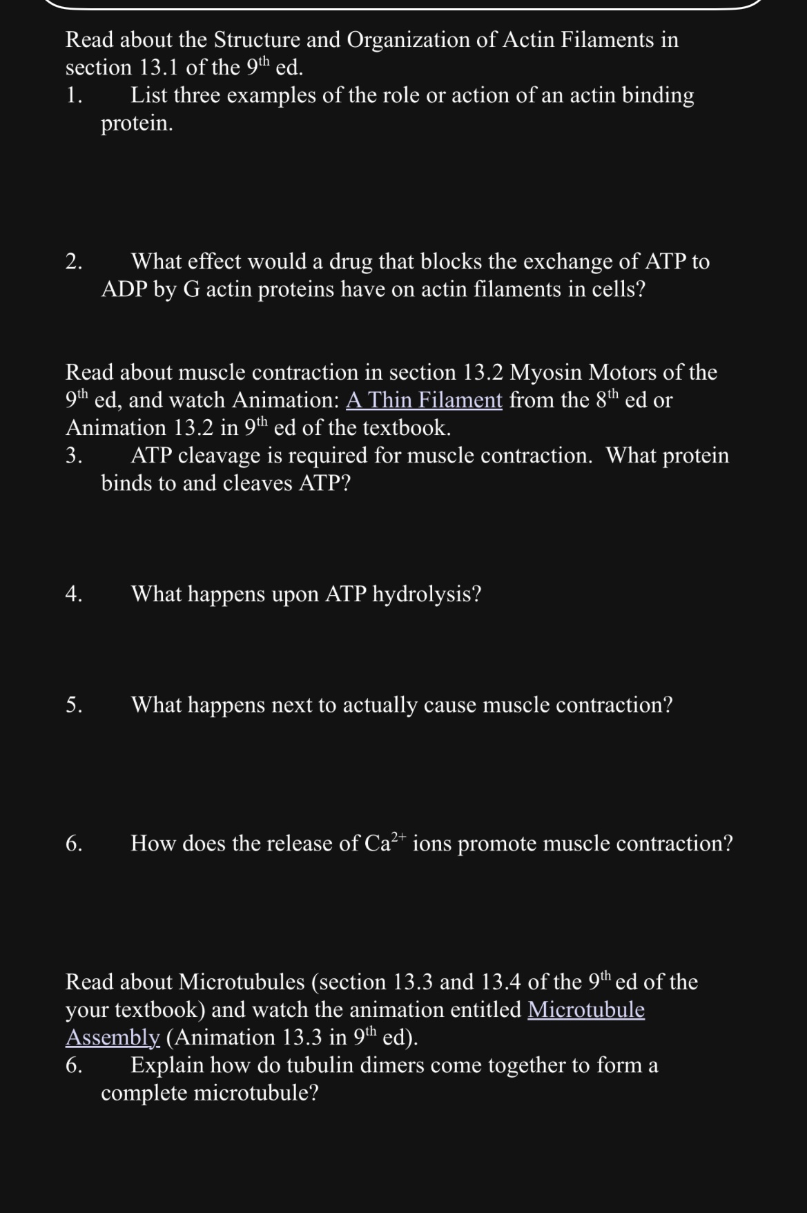 Solved Read about the Structure and Organization of Actin | Chegg.com