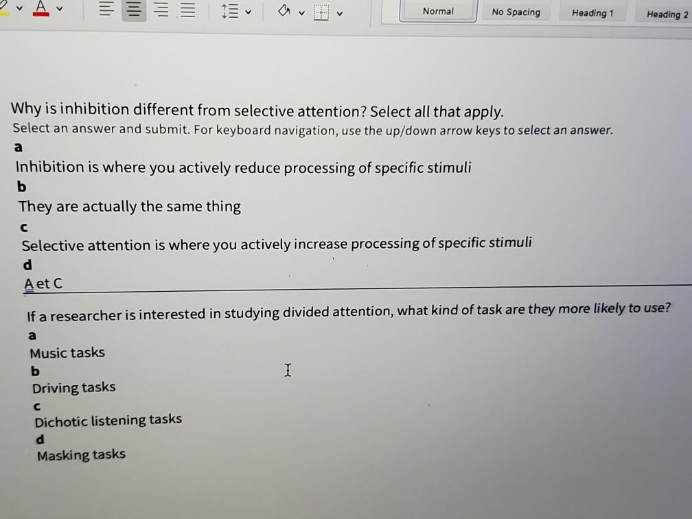 Solved lili Normal No Spacing Heading 1 Heading 2 Why is | Chegg.com