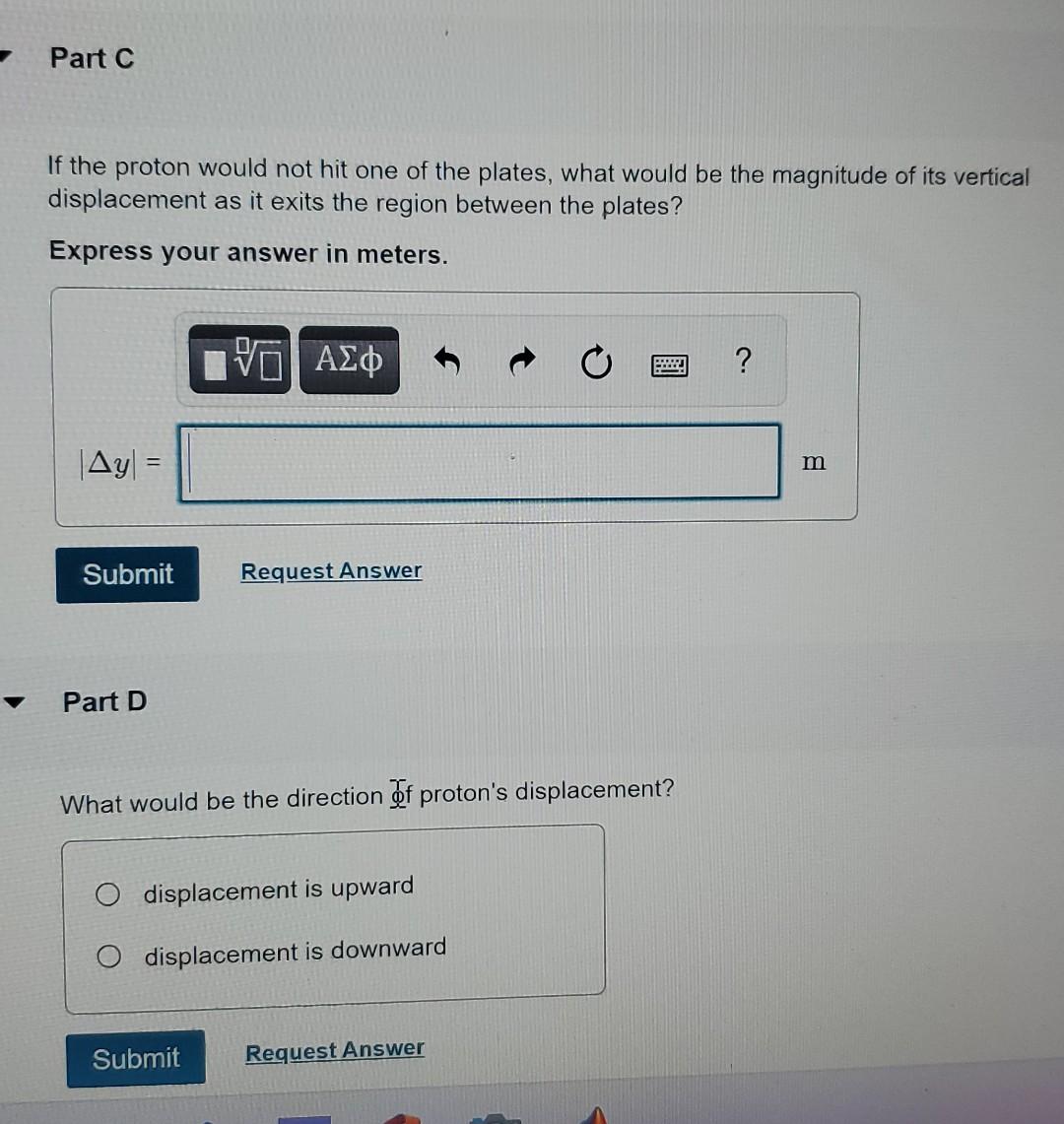 Solved Review | Constants Part A An electron is projected | Chegg.com