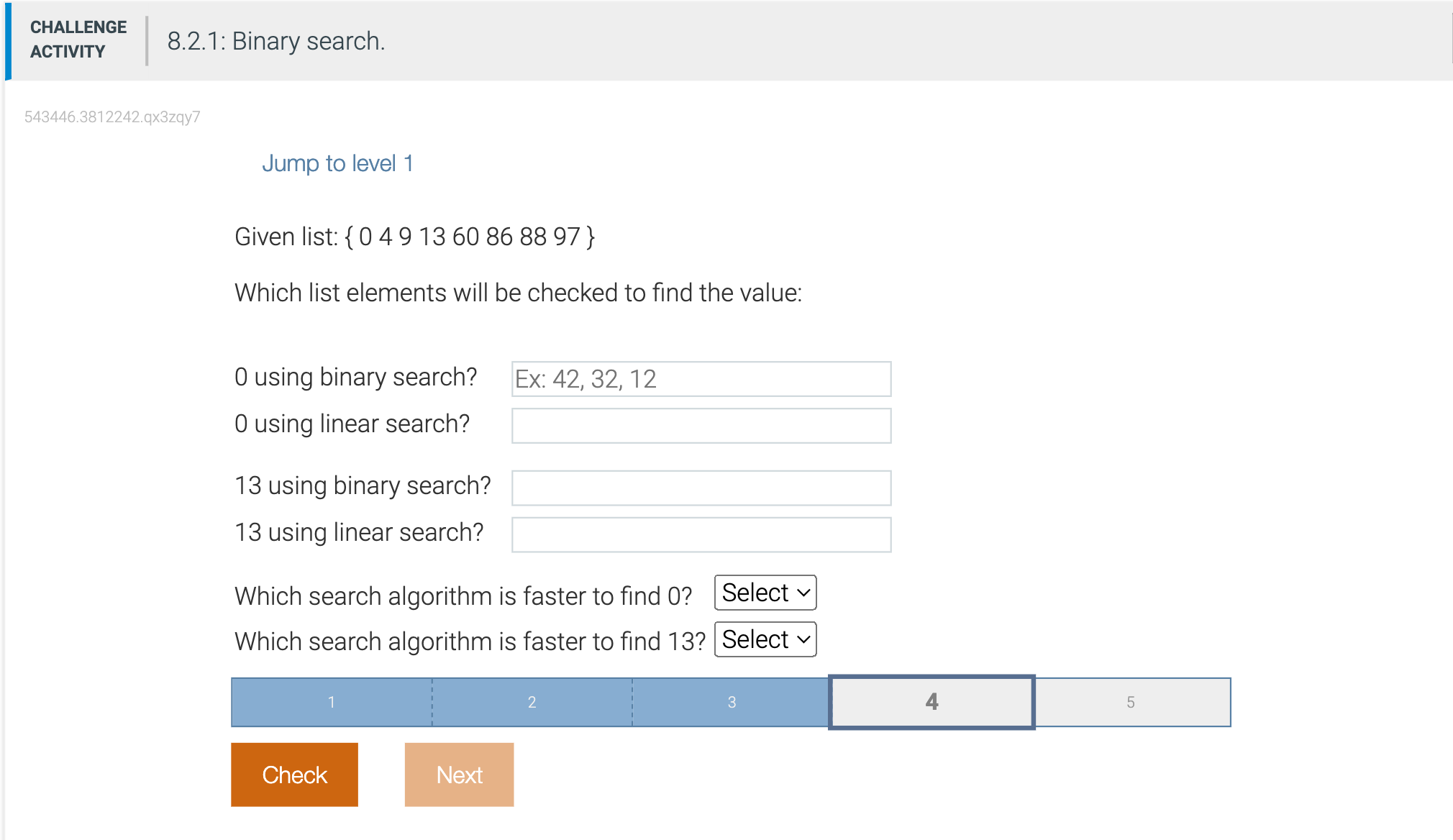 Solved Jump to level 1Given list: {0491360868897}Which list | Chegg.com