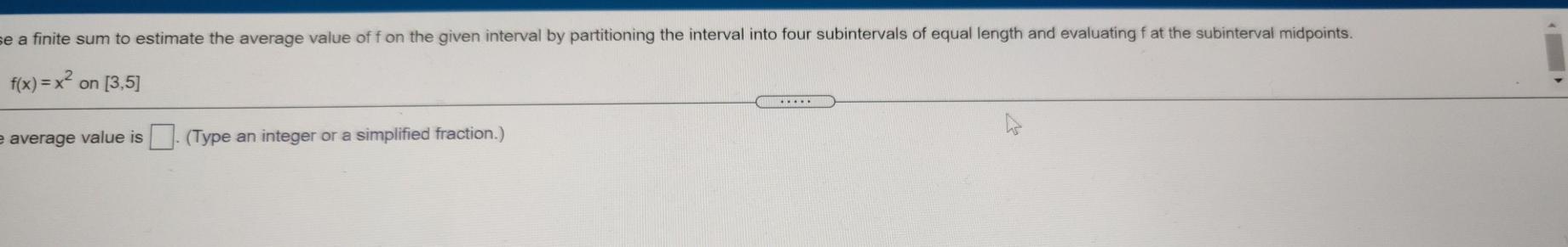 Solved se a finite sum to estimate the average value of fon | Chegg.com