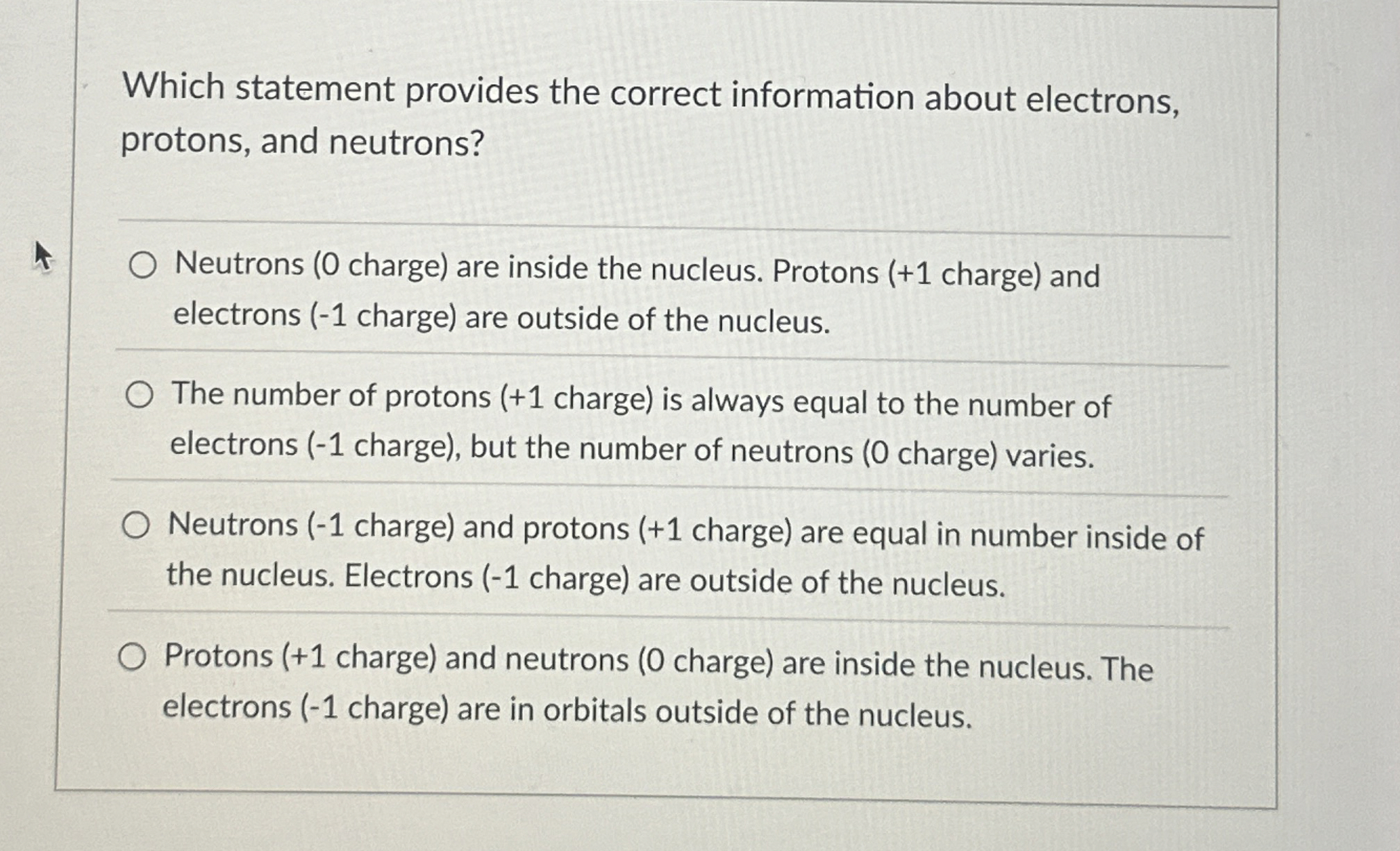 Solved Which statement provides the correct information | Chegg.com