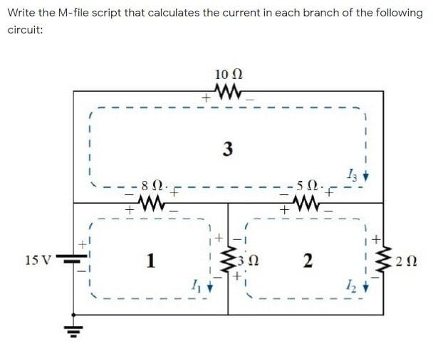 Solved Write the M-file script that calculates the current | Chegg.com Solved Write the M-file script that calculates the current | Chegg.com