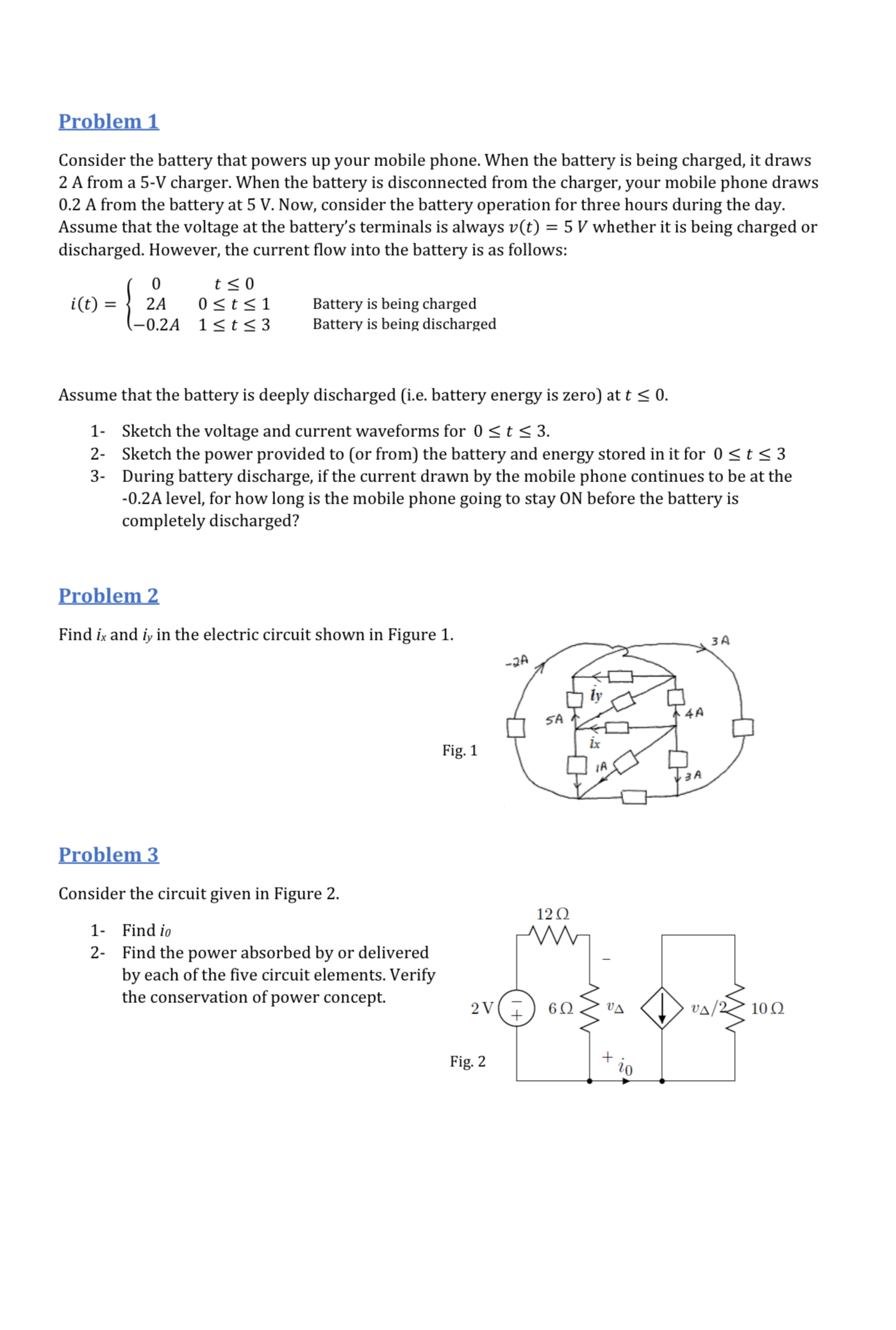 Solved Problem 1Consider the battery that powers up your | Chegg.com