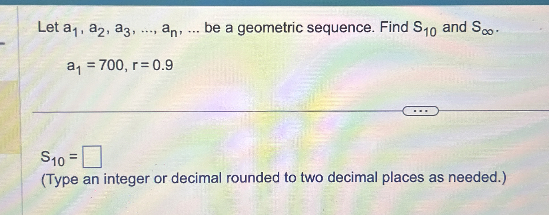 Solved Let a1,a2,a3,dots,an,dots be a geometric sequence. | Chegg.com