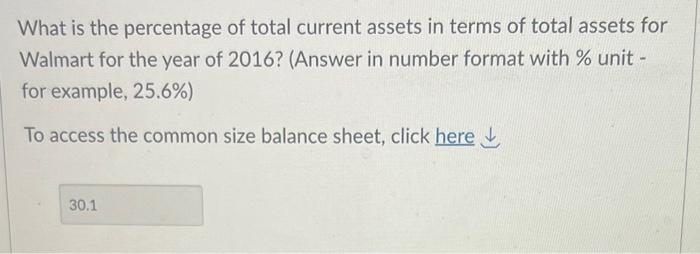 What is the percentage of total current assets in | Chegg.com