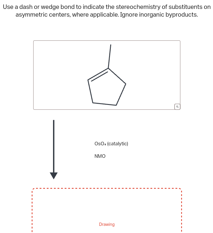Solved Use a dash or wedge bond to indicate the | Chegg.com