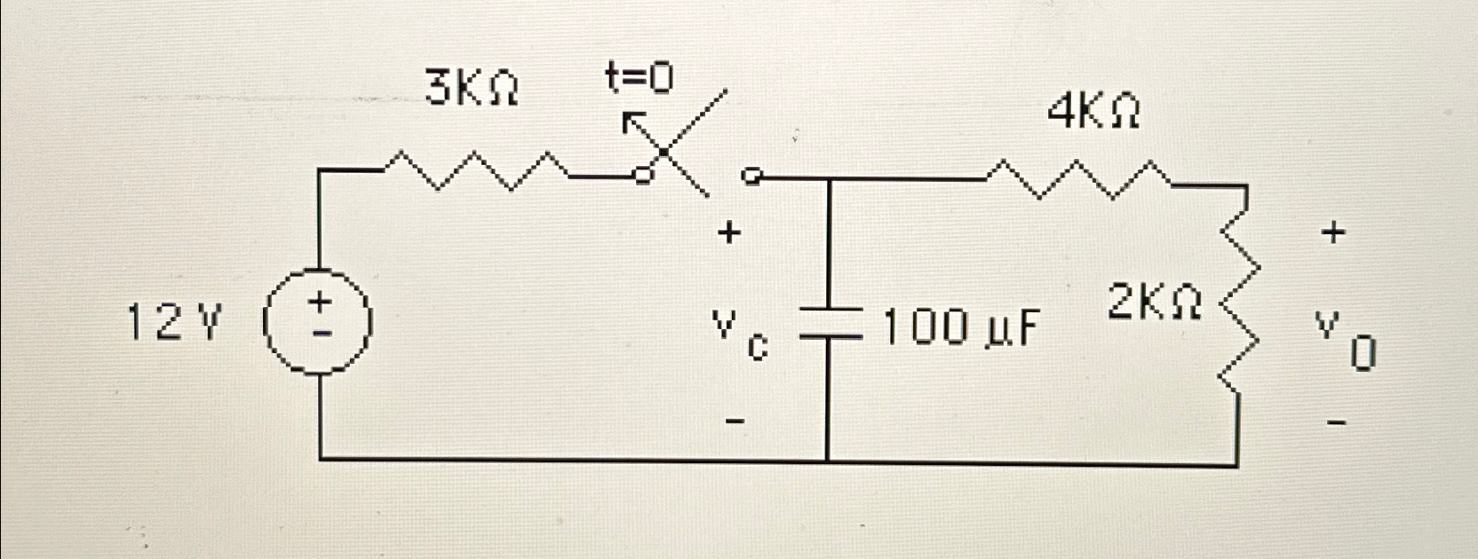 Solved Find V0(t) ﻿for t>0 ﻿for the circuit | Chegg.com