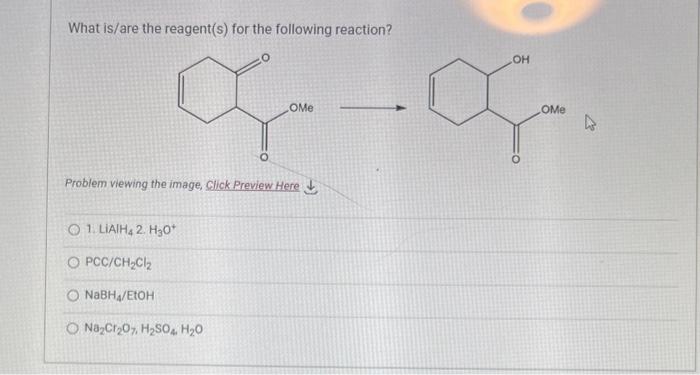 Solved What is/are the reagent(s) for the following | Chegg.com