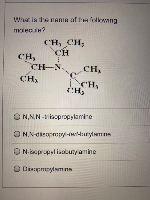 Solved The following molecule belongs to the family of CH, | Chegg.com