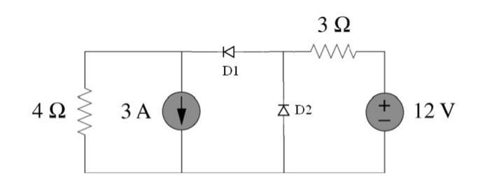 Solved Assume ideal diode model for D1 and D2.Determine if | Chegg.com