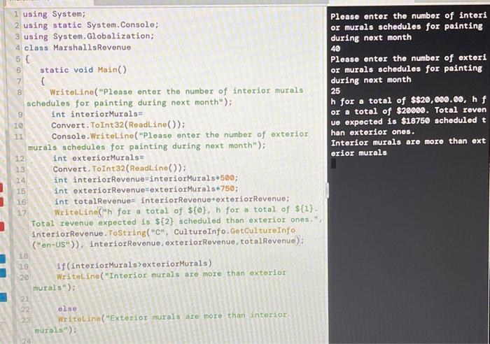 Solved In Chapter 1 , you created two programs to display | Chegg.com
