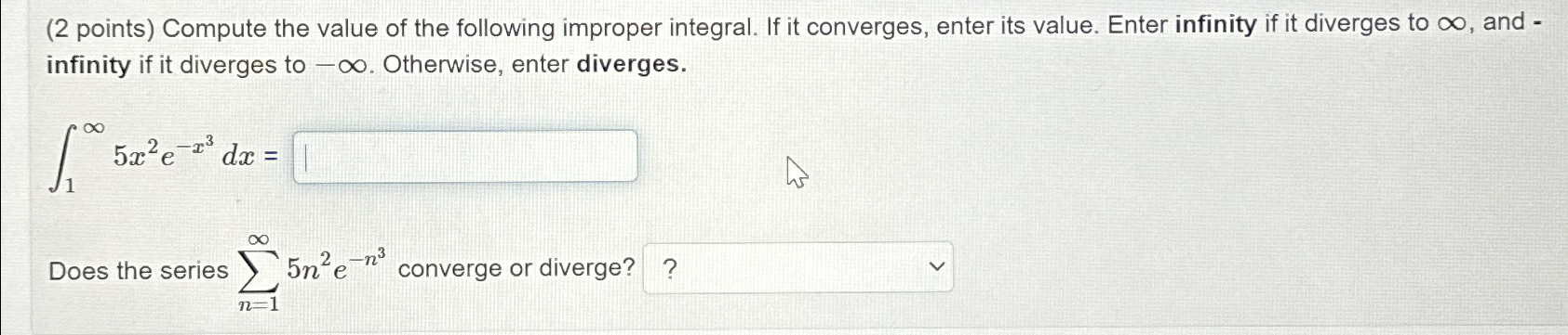 Solved ( 2 ﻿points) ﻿Compute the value of the following | Chegg.com