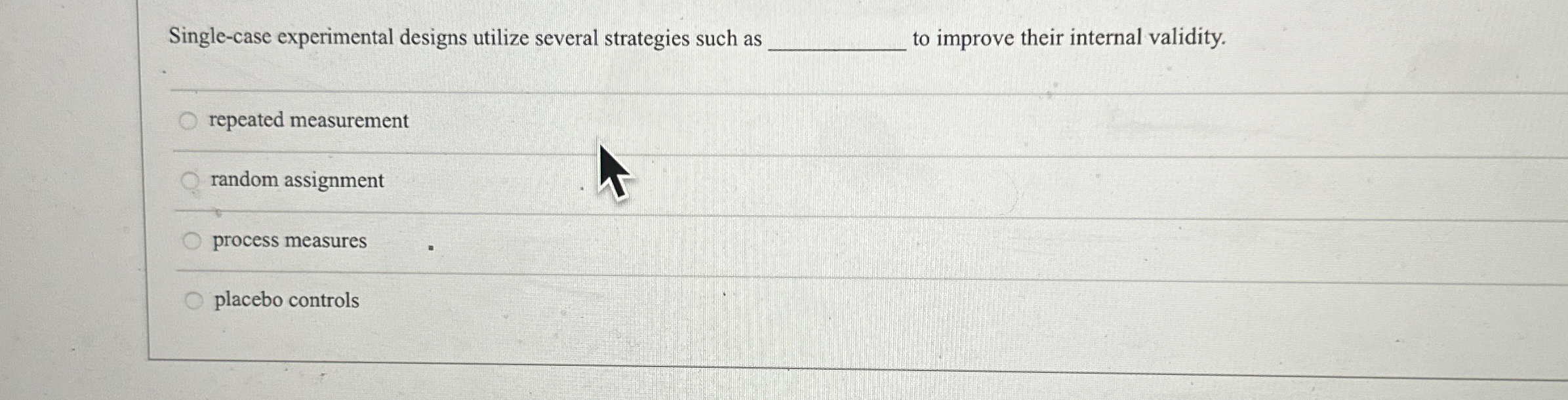 Solved Single-case experimental designs utilize several | Chegg.com