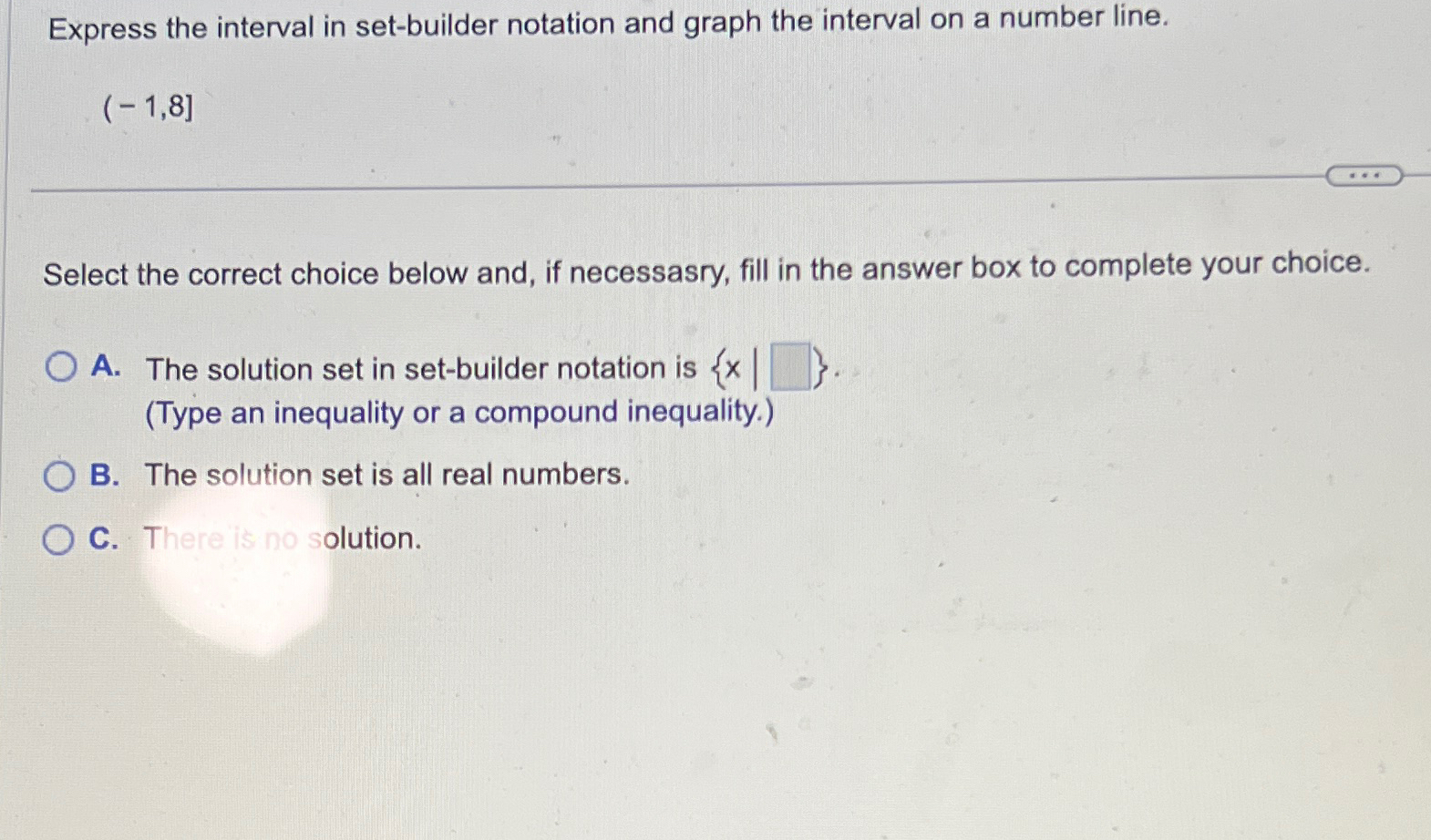 Solved Express the interval in set-builder notation and | Chegg.com