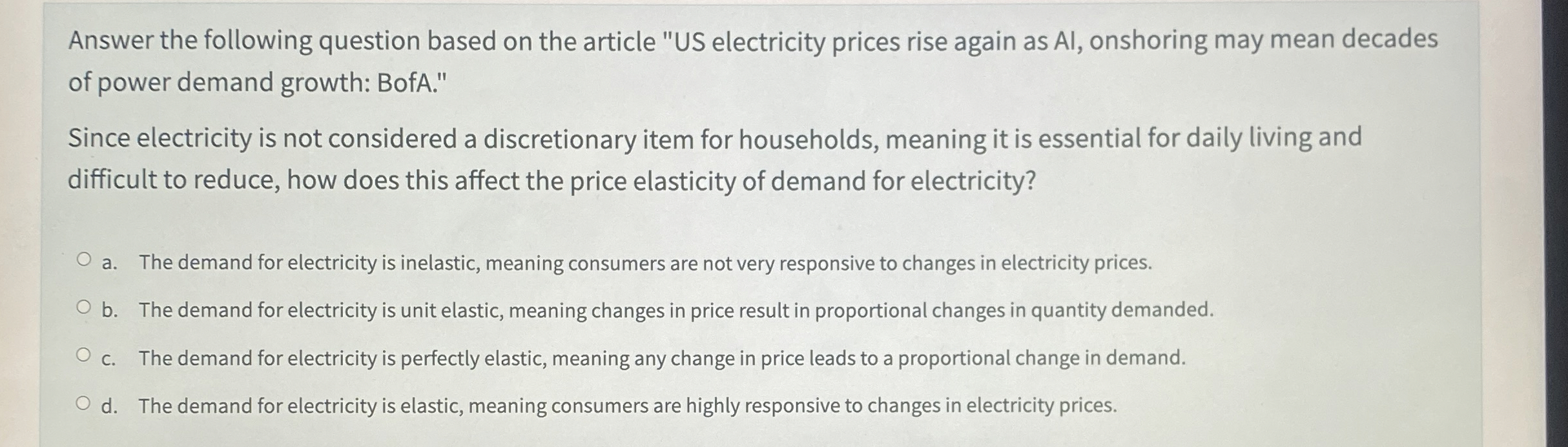 Solved Answer the following question based on the article | Chegg.com