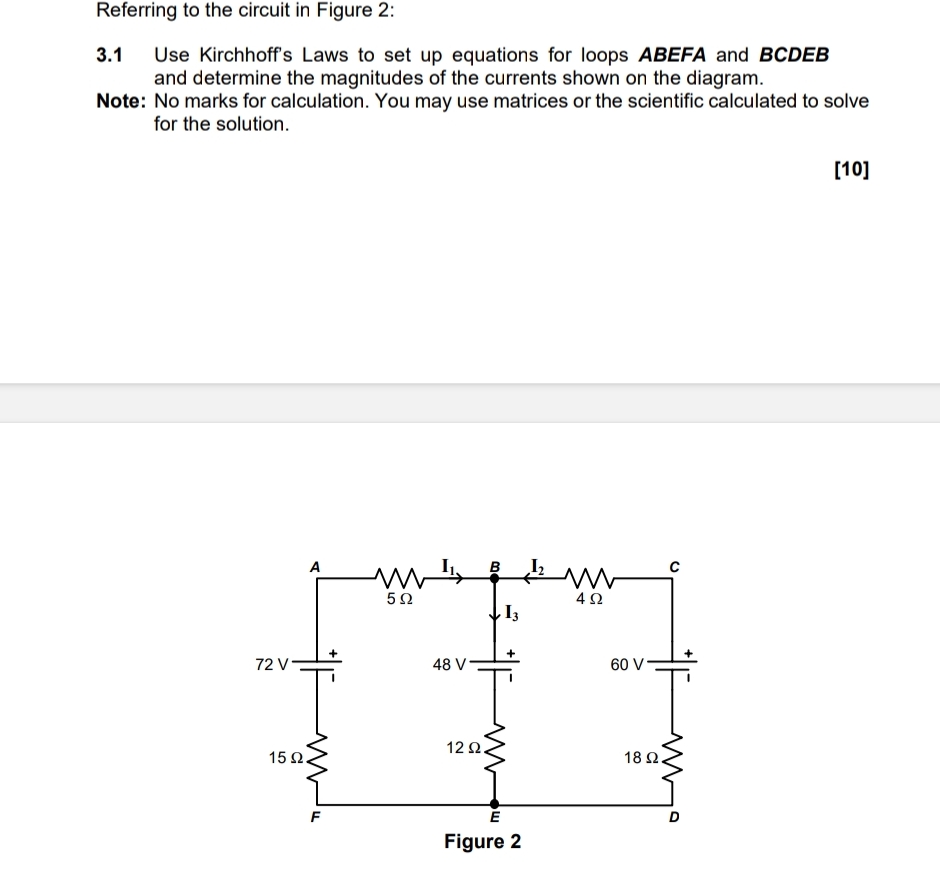 Solved Referring to the circuit in Figure 2:3.1 ﻿Use | Chegg.com